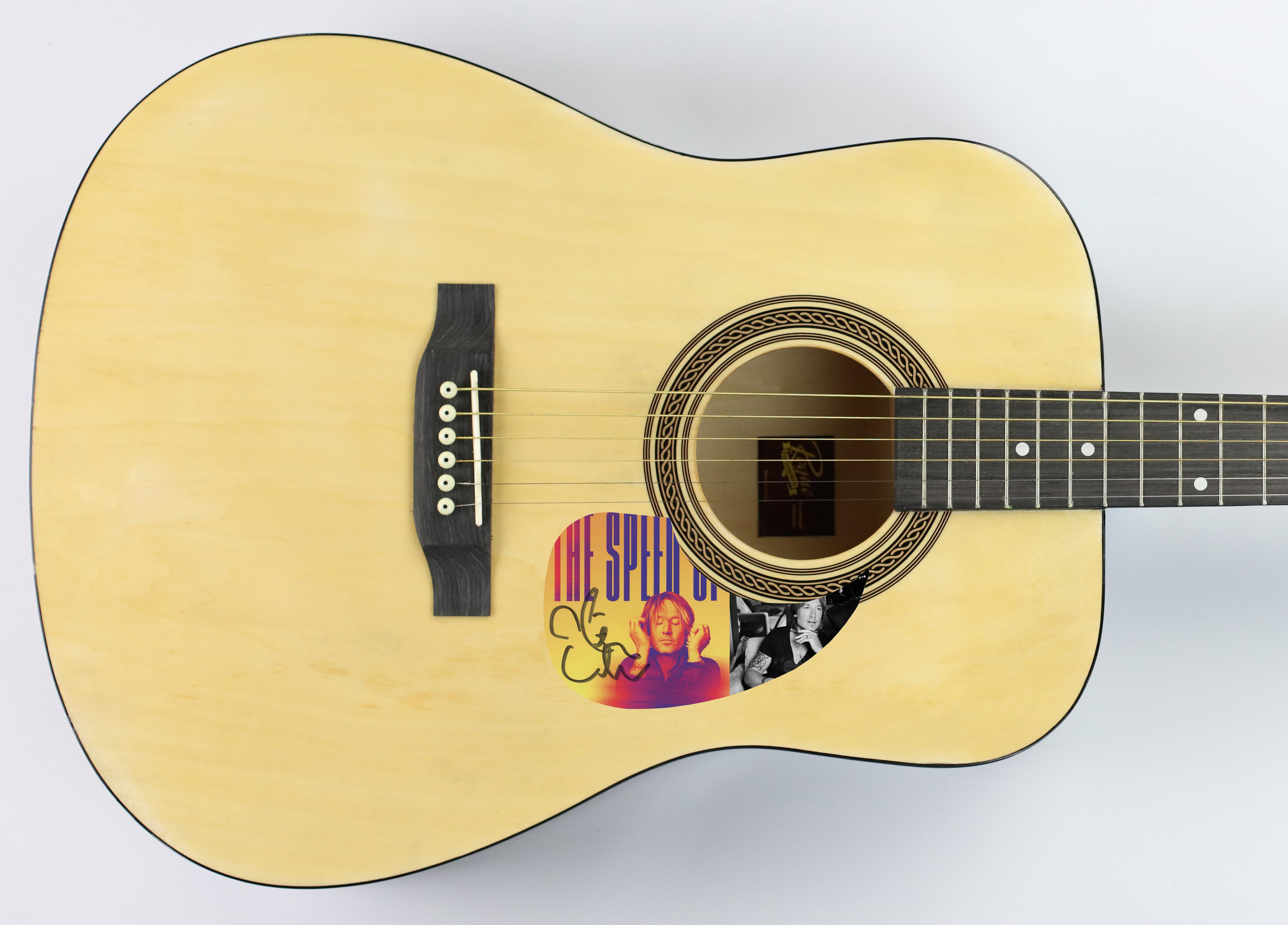 Keith Urban Autographed Signed Acoustic Guitar Country Music ACOA | eBay